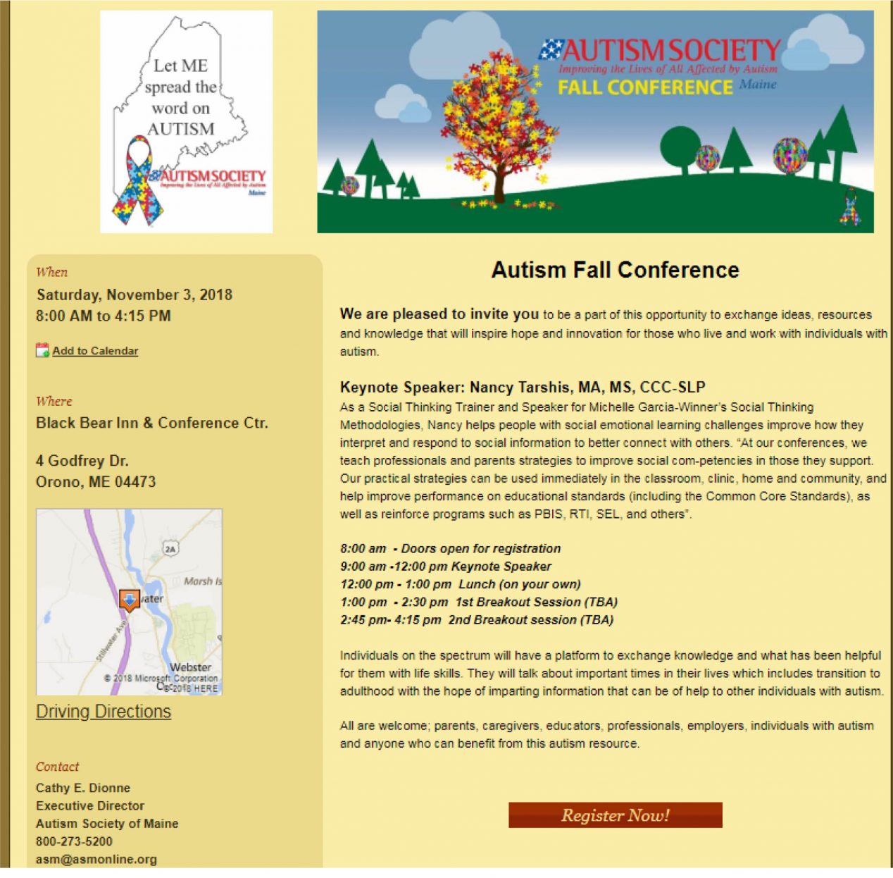 Fall Autism Conference - Maine Access to Inclusive Education Resources ...