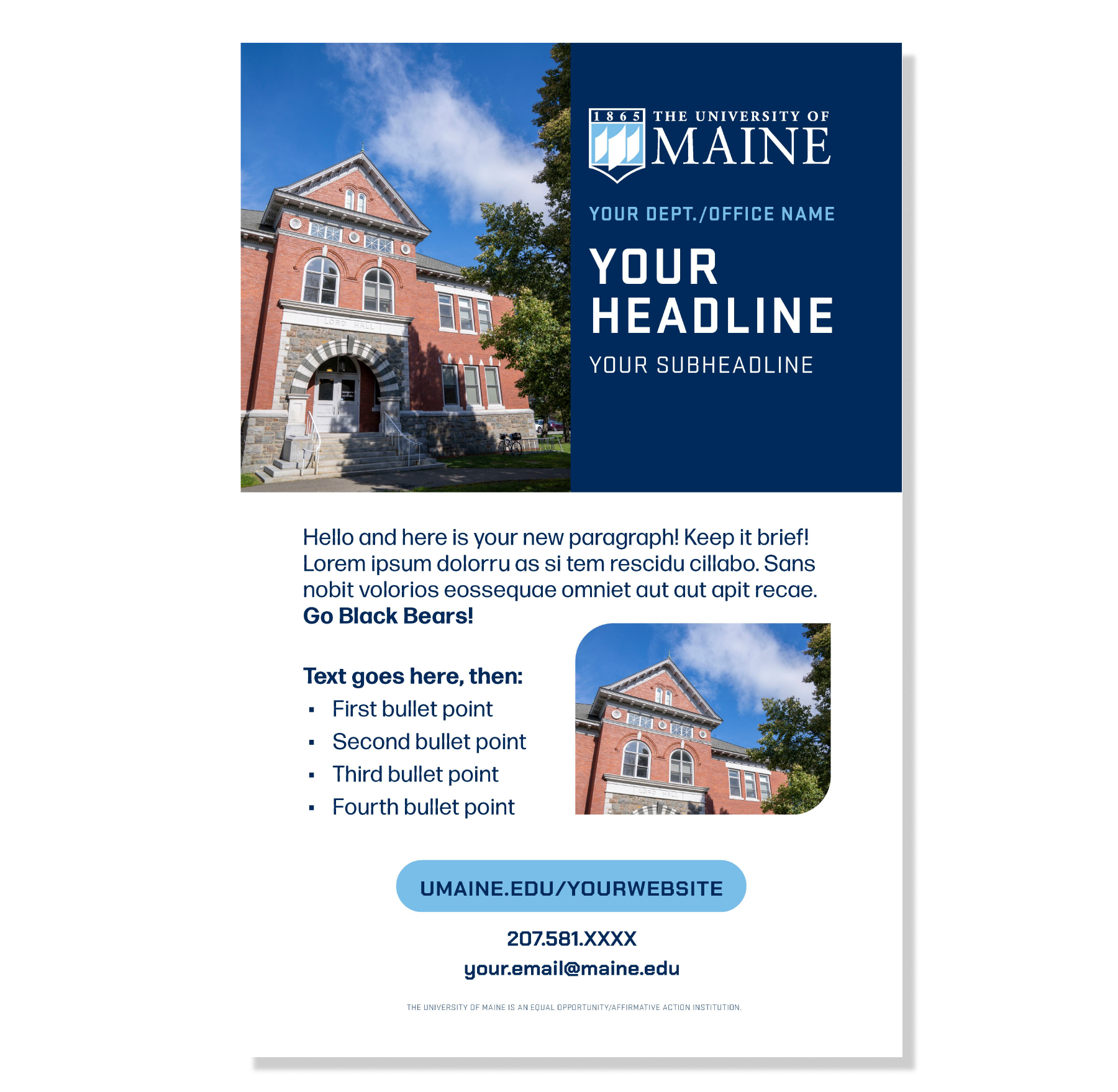 Poster - Division of Marketing and Communications - University of Maine