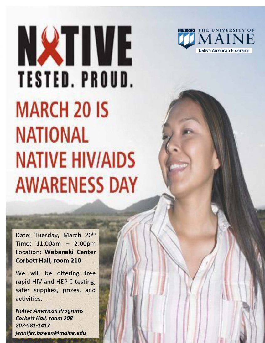 Wabanaki Health and Wellness-National Native HIV awareness day - Native ...