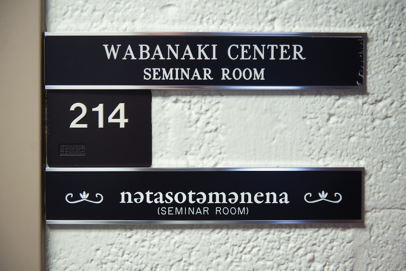 Signage - Native American Programs - University of Maine