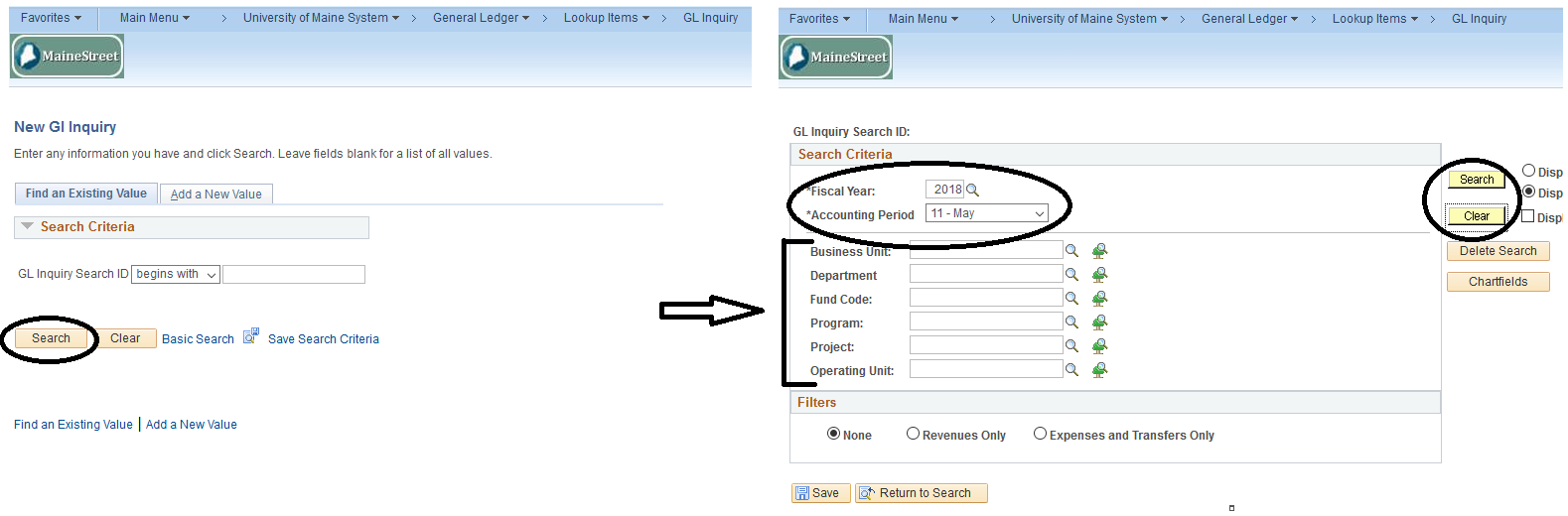 How to access GL Inquiry - Office of Research Administration ...